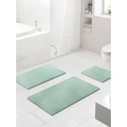 Badematte Grund Gr. 3, salbei, rechteckig (70cm x 120cm ), 1 Stk., Badematten, Badematte