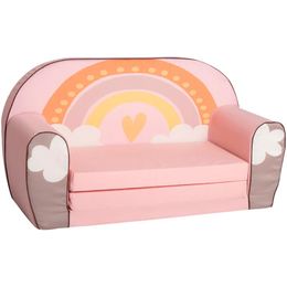 KNORRTOYS Sofa &raquo;Regenbogen&laquo; f&uuml;r Kinder; Made in Europe rosa