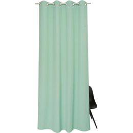 Tom Tailor HOME Vorhang &raquo;Dove Signature&laquo; &Ouml;sen 1 Stk. tlg. mit aufgesticktem Markenlogo hellgr&uuml;n/gr&uuml;n/lindgr&uuml;n Obermaterial: 63% Polyester, 37%...