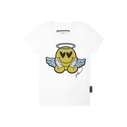 T-Shirt Philipp Plein "Smile", Jungen, Gr. 14, 01, weiß, Obermaterial: 100% Baumwolle, Shirts T-Shirt