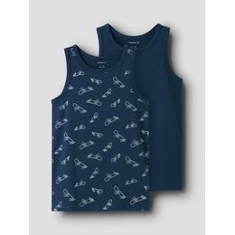name it Jungen Unterhemd "NKMTANK TOP 2P TITAN SKATER NOOS", Gr. 116titan pack:w, titan, Jersey, Obermaterial: 95% Baumwolle, 5% Elasthan, bedruckt,