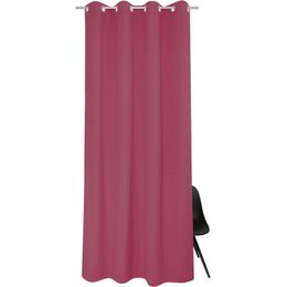 Tom Tailor HOME Vorhang &raquo;Dove Signature&laquo; &Ouml;sen 1 Stk. tlg. mit aufgesticktem Markenlogo rot/dunkelrot/bordeaux Obermaterial: 63% Polyester, 37%...
