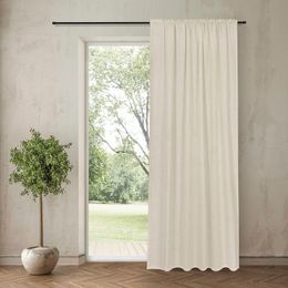 GERSTER Vorhang &raquo;Abra&laquo; verdeckte Schlaufen 1 Stk. tlg. Fertiggardine "Abra" natur Obermaterial: 55% Baumwolle, 45% Leinen 270 cm