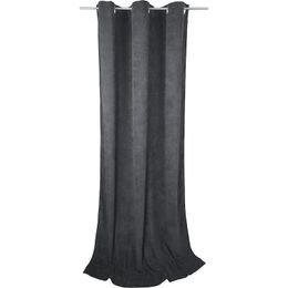 Tom Tailor HOME Vorhang &raquo;CASUAL CORD&laquo; &Ouml;sen 1 Stk. tlg. HxB: 245x140 anthrazit Obermaterial: 90% Polyester, 10% Nylon 245 cm