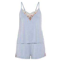 Lascana Shorty 2 tlg. mit h&uuml;bschen Spitzendetails Hellblau 32/34 32/34 Shorty von Lascana