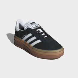 Sneaker adidas originals "GAZELLE BOLD", Damen, Gr. 42, schwarz-wei&szlig; (core schwarz, ftwr wei&szlig;, ftwr wei&szlig;), Leder, Synthetik, Schuhe Sneaker, Topseller