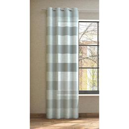 Neutex for you! Vorhang &raquo;SONORA&laquo; &Ouml;sen 1 Stk. tlg. 3D Musterung im Leinen-Look grau Obermaterial: 100% Polyester 245 cm