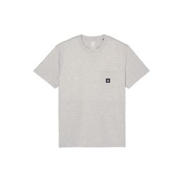 T-Shirt Element "Icon Label Pocket", Herren, Gr. L, mid grau heather, 100% Baumwolle, Shirts T-Shirt