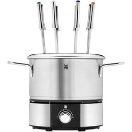 WMF Elektro-Fondue »LONO, mit Spritzschutzring, farblich markierte Fondue-Gabeln« spülmaschinengeeignete Teile, LED-Ring, auch zum Warmhalten...