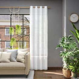 Neutex for you! Vorhang &raquo;Libre-ECO&laquo; &Ouml;sen 1 Stk. tlg. wei&szlig; Jacquard, Polyester