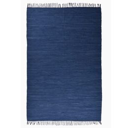 Teppich Gr. 1, blau (dunkelblau), B:40cm H:5mm L:60cm, Baumwolle, Teppiche, Teppich