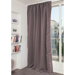MOONDREAM Vorhang &raquo;Accoustic&laquo; Kr&auml;uselband 1 Stk. tlg. pfeffergrau Obermaterial: 100% Polyester 260 cm