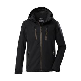 Killtec Softshelljacke &raquo;KOW 79 MN SFTSHLL JCKT&laquo; schwarz M M Herren Softshell Jacke mit abzippbarer Kapuze