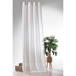 Weckbrodt-Gardinen WECKBRODT Vorhang &raquo;Natural Chic&laquo; &Ouml;sen 1 Stk. tlg. Leinen-Optik, Webstreifen, halbtransparent, Gardine, Store natur Obermaterial: 100% Polyester 245 cm