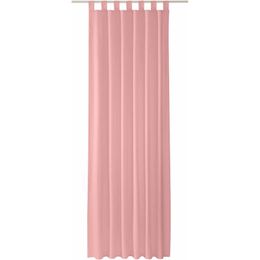 Tom Tailor HOME Vorhang &raquo;Dove&laquo; Schlaufen 1 Stk. tlg. blickdicht rosa Baumwolle