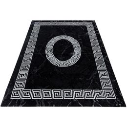Ayyildiz Teppiche L&auml;ufer &raquo;PLUS 8009&laquo; rechteckig 6 mm H&ouml;he gemusterter Flachflor, robust, Webteppich, alle R&auml;ume schwarz Obermaterial: 100%...