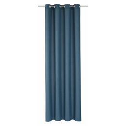 ELBERSDRUCKE Gardine &raquo;Lino uni&laquo; &Ouml;sen 1 Stk. tlg. petrol Obermaterial: 100% Polyester 255 cm