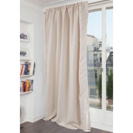 MOONDREAM Vorhang &raquo;Thermal Black out&laquo; Kr&auml;uselband 1 Stk. tlg. natur Obermaterial: 100% Polyester 260 cm
