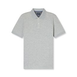 Poloshirt OLYMP "Casual", Herren, Gr. S, grau (hellgrau), Piqu&eacute;, Obermaterial: 100% Baumwolle, Shirts