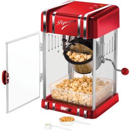 Unold Elektro UNOLD Popcornmaschine »Retro 48535« Rot Metallic/Chrom