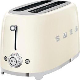 Smeg Toaster »TSF02CREU« 2 lange Schlitze für 2 Scheiben 1500 W cremefarben