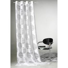 Weckbrodt-Gardinen WECKBRODT Vorhang &raquo;Valea&laquo; &Ouml;sen 1 Stk. tlg. Ausbrenner, transparent, Gardine, Store wei&szlig; Obermaterial: 75% Viskose, 25% Polyester 245 cm