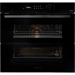 Samsung Pyrolyse Backofen Serie 5 »NV7B5775XDK« mit 1-fach-Teleskopauszug mit Pyrolyse-Selbstreinigung Dual Cook Flex – Ein Ofen. Zwei Garräume....
