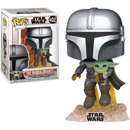 Funko Actionfigur »POP Star Wars The Mandalorian with the Child« silber