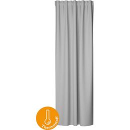 HOMING Vorhang &raquo;Silan&laquo; verdeckte Schlaufen 1 Stk. tlg. Thermovorhang W&auml;rmevorhang Silan greige Obermaterial: 100% Polyester 245 cm