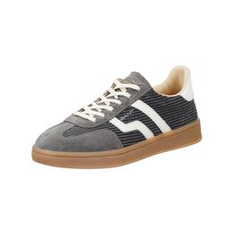 Sneaker Gant "Gant Sneaker Veloursleder", Damen, Gr. 39, grau (anthrazit), Veloursleder, Schuhe Sneaker