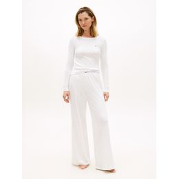 Damen Pyjama "GIFT SET", Tommy Hilfiger Underwear, Gr. XLecru, Jersey, Obermaterial: 95% Baumwolle, 5% Elasthan, Homewear-Sets