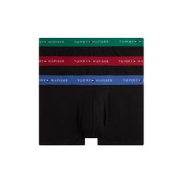 Trunk "3P WB TRUNK", Herren, Gr. L (52), 3 Stk., reg rot, blu awrd, nouv gr&uuml;n, Jersey, Obermaterial: 95% Baumwolle, 5% Elasthan, Tommy Hilfiger Underwear, k&ouml;rpernah, Unterhosen, mit Logo-Elastikbund