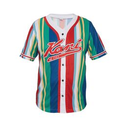 Karl Kani T-Shirt &raquo;Herren KM232-010-1 KK Varsity Striped Baseball Shirt&laquo; 1 Stk. tlg. red/blue/green L L KOMFORT OHNE GRENZEN: Genie&szlig;en Sie den...