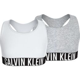 Calvin Klein Underwear Bralette »2PK BRALETTE« Packung, 2er-Pack, 2 Stk. mit Logobund Pvh Classic White/Grey 152/158 - N-Gr N-Gr 152/158 2er-Pack...