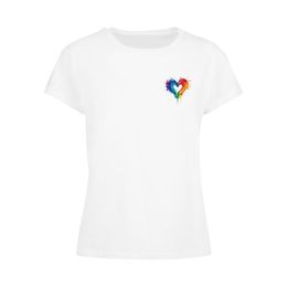 Merchcode T-Shirt &raquo;Ladies Pride Splash Tee&laquo;, 1 Stk. white S S Vielseitige T-Shirts f&uuml;r jeden Anlass