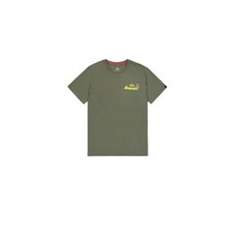 T-Shirt Alpha Industries "Pearl Harbor Backprint T-Shirt", Damen, Gr. L, gr&uuml;n (schwarz olive), Obermaterial: 100% Baumwolle, Shirts T-Shirt
