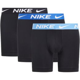 Nike Underwear Herren NIKE Underwear Boxer &raquo;BOXER BRIEF 3PK&laquo; Packung, 3er, 3 Stk. mit NIKE Logo-Elastikbund blau S (46), 3 Stk.
