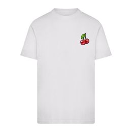 Merchcode T-Shirt &raquo;Cherries 2 Tee&laquo; 1 Stk. white XL XL Regular fit mit regul&auml;rer L&auml;nge und eingesetzten Kurz&auml;rmeln