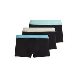 Calvin Klein Underwear Trunk »LOW RISE TRUNK 3PK« Packung, 3er-Pack, 3 Stk. mit Logoschriftzügen B- FAD DNM, CDON TINT, BEAU BL WBS M (50) - 3 Stk....