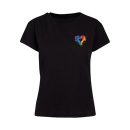 Merchcode T-Shirt &raquo;Ladies Pride Splash Tee&laquo;, 1 Stk. black XL XL Vielseitige T-Shirts f&uuml;r jeden Anlass