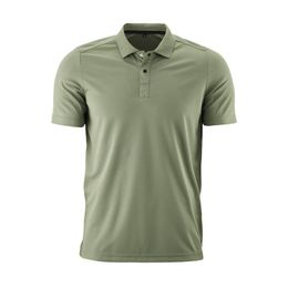 Gonso Radtrikot &raquo;Essential Poloshirt M&laquo; Herren Fahrradtrikot kurzarm, elastisches und atmungsaktives Radshirt schilfgr&uuml;n L L Weite Passform
