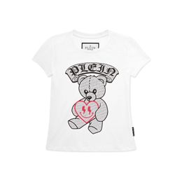 T-Shirt Philipp Plein "Teddy", Jungen, Gr. 6, 01, wei&szlig;, Obermaterial: 100% Baumwolle, Shirts T-Shirt