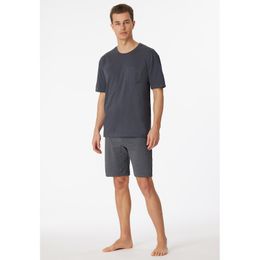 Schiesser Shorty &raquo;selected! premium inspiration&laquo; 2 tlg. 203-anthrazit 50M 50M Herren-Schlafanzug von Schiesser