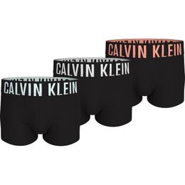 Calvin Klein Underwear Trunk &raquo;TRUNK 3PK&laquo; Packung, 3er, 3 Stk. mit Logo-Stretchbund B- PP PUNCH, WHITE, MOONL JADE LGS S (48) - 3 Stk. 3 Stk. S (48)...