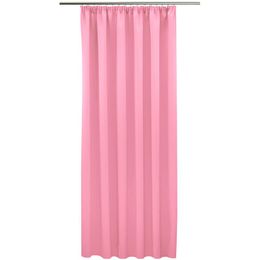 Vhg Vorhang &raquo;Leon&laquo; Kr&auml;uselband 1 Stk. tlg. Verdunkler, Energie sparend, W&auml;rmeschutz, K&auml;lte abweisend rose Obermaterial: 100% Polyester 215 cm