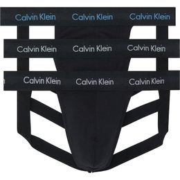 Calvin Klein Underwear String »JOCK STRAP 3PK« Packung, 3er-Pack, 3 Stk. mit Logo-Elastikbund B- FAD DNM, CDON TINT, BUFF PK LGS L (52) - 3 Stk. 3...