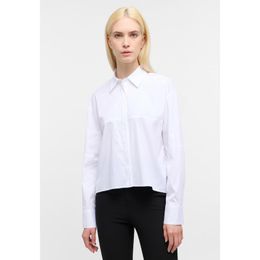 Eterna Hemdbluse &raquo;OVERSIZE FIT&laquo; EASY IRON (b&uuml;gelleicht) wei&szlig; 46 46 Hemd-Kragen