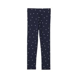 Tom Tailor Leggings mit Herz-Allover-Print dark blue pink heart 128/134 - N-Gr N-Gr 128/134 Leggings mit All Over-Print von Tom Tailor