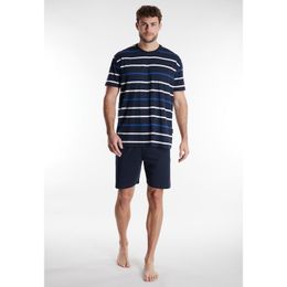 Götzburg GÖTZBURG Shorty »Midtown« 2 tlg. Kurzarm, Rundhalsausschnitt, gestreiftes Oberteil, weich, Baumwollmix blau-mittel-ringel 56 (XXL) 56 (XXL)...