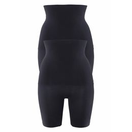Formpants Petite Fleur, Damen, Gr. 44/46, schwarz, Obermaterial: 65% Baumwolle, 20% Elasthan, 15% Polyamid, unifarben, k&ouml;rpernah, Unterhosen, mit bodyforming Effekt, Shape wear